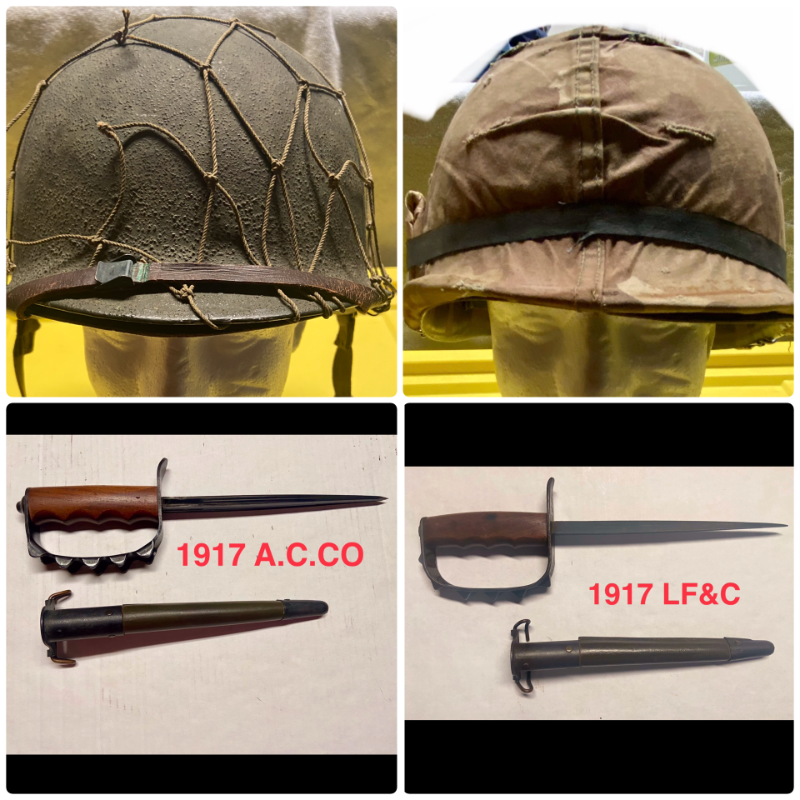 A small sample of my helmet collection - M-1; M-1C & M-2 HELMETS - U.S ...