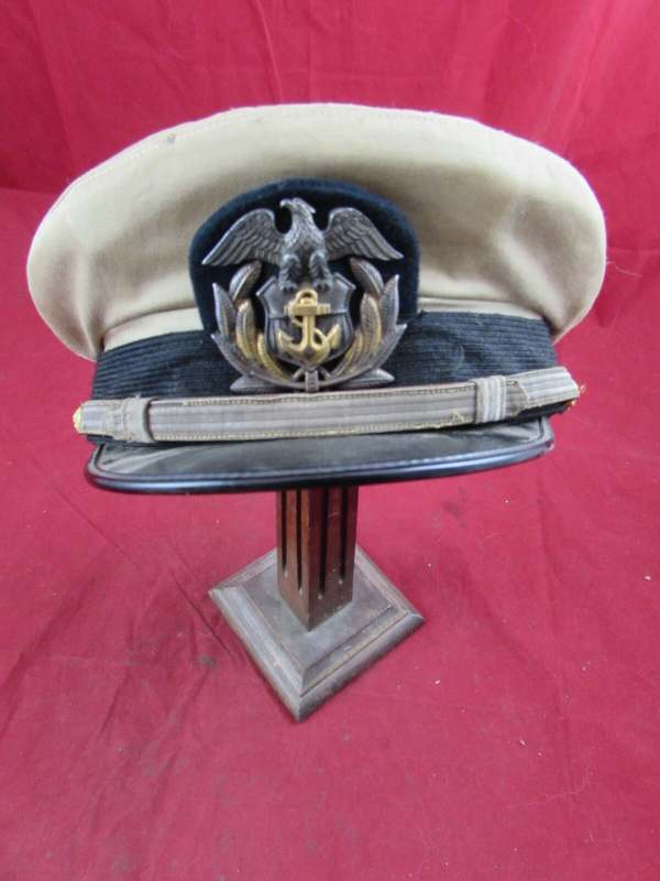 USN Grey and Merchant Marine caps, late into post war made? - NAVAL ...