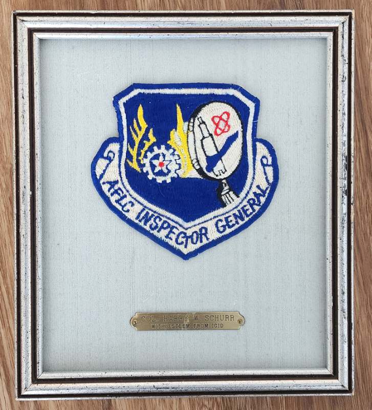 AFLC Inspector General Presentation Patch - AIR FORCE (USAAF IS WITH ...