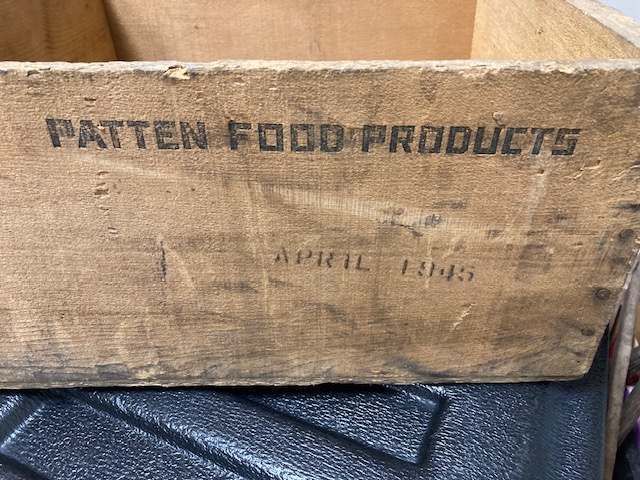 Wooden K Ration Crate - Patten Food Products - April 1945 - FIELD ...