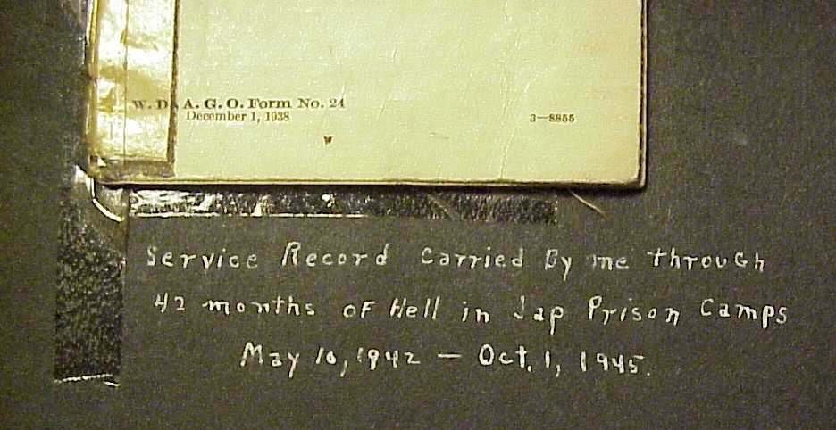 OFFICIAL WWII US ARMY SERVICE RECORD BOOK TO A POW ( Never made it to ...