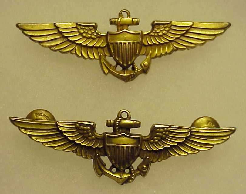 WWII NAVAL AVIATOR WINGS , ID BOOKS , RINGS - WING BADGES - U.S ...