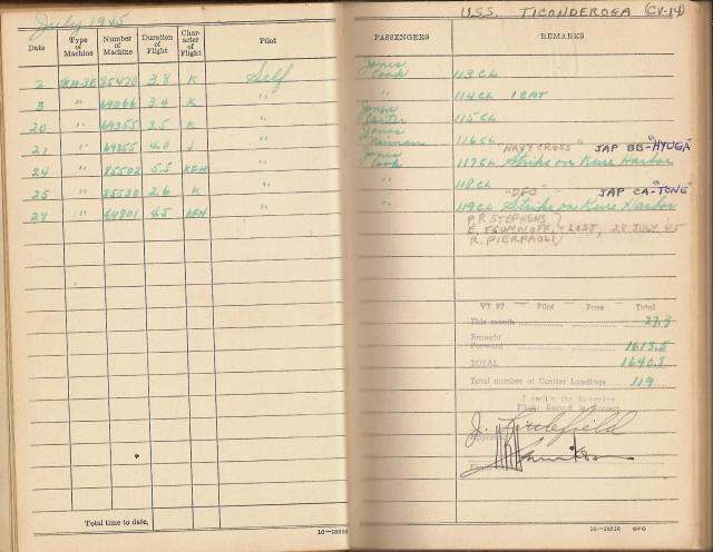 WWII NAVAL AVIATOR FLIGHT LOGBOOKS - EPHEMERA, PHOTOGRAPHS & MILITARY ...