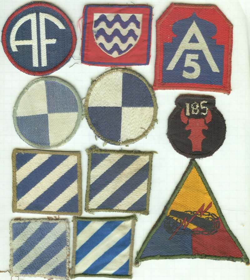 WWII Italian Woven Patches - ARMY AND USAAF - U.S. Militaria Forum
