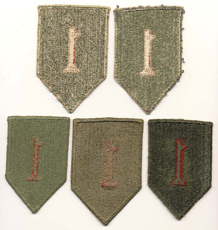 More 1st ID Patch Variants - ARMY AND USAAF - U.S. Militaria Forum