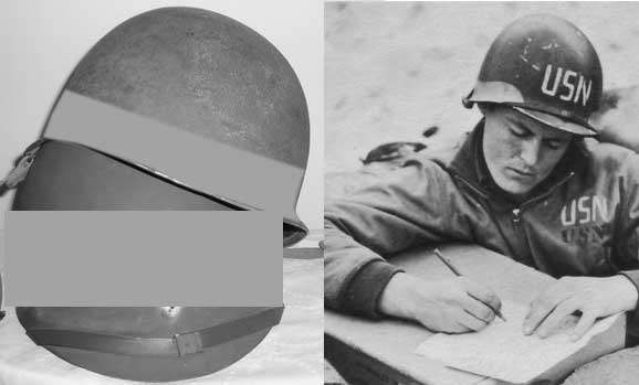 US Navy Corpsman Helmet 1944 - CHAPLAIN & MEDIC HELMETS - U.S ...