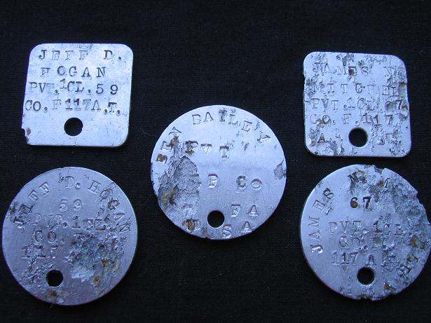 WWI Dug ID Tags - IDENTITY ITEMS (DOG TAGS, BRACELETS, ETC) - U.S ...