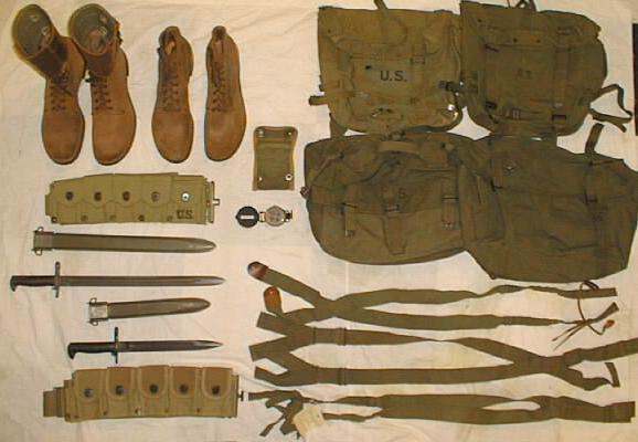 M1944 & M1945 Pack System - PINNED THREADS - FIELD & PERSONAL GEAR - U ...