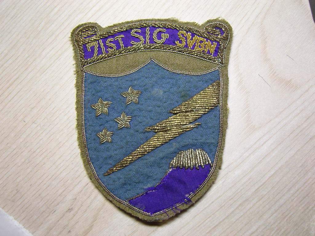 71st Signal Service Battalion Scroll - ARMY AND USAAF - U.S. Militaria ...