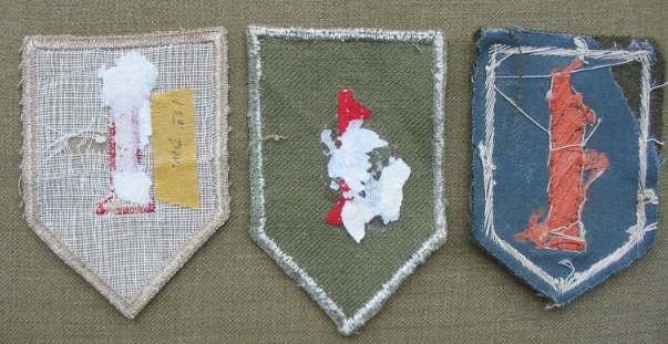More 1st ID Patch Variants - ARMY AND USAAF - U.S. Militaria Forum