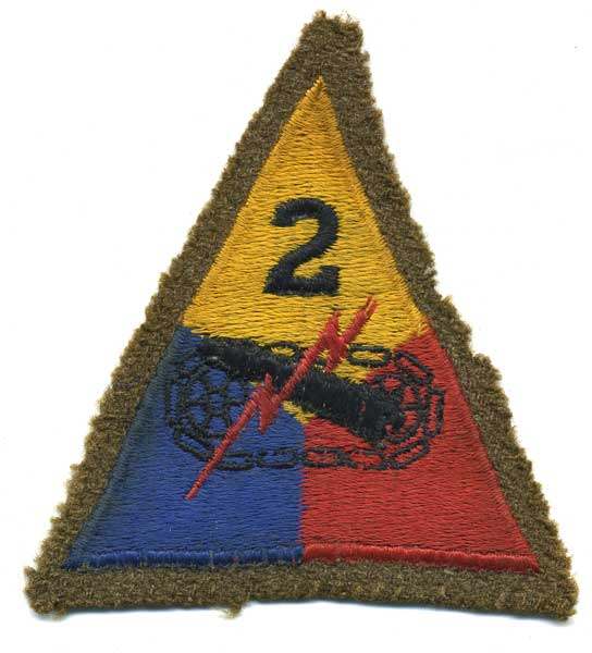 Odd 2nd Armor Patch - ARMY AND USAAF - U.S. Militaria Forum