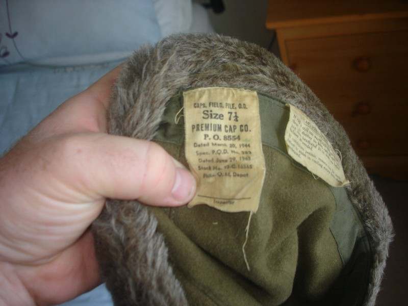 M1943, MQ1 & M1951 Pile Field Cap - UNIFORMS - U.S. Militaria Forum