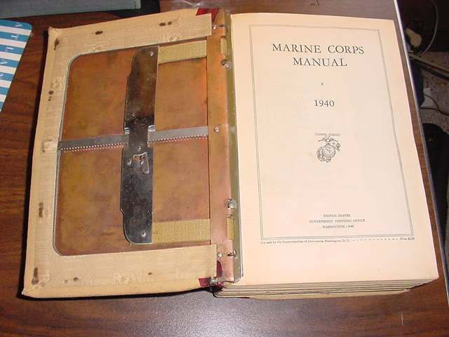 MARINE CORPS MANUAL - EPHEMERA, PHOTOGRAPHS & MILITARY ARTWORK - U.S ...