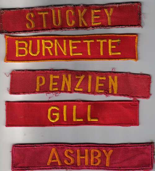 Color Name Tapes - ARMY AND USAAF - U.S. Militaria Forum