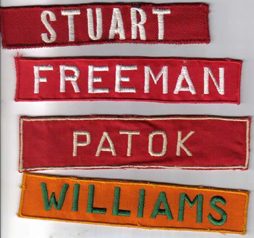 Color Name Tapes - ARMY AND USAAF - U.S. Militaria Forum