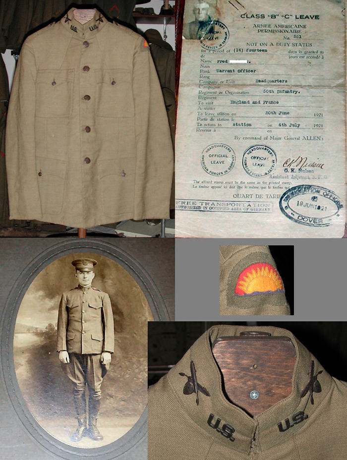 Warrant Officer's Uniform - World War I Era - UNIFORMS - U.S. Militaria ...