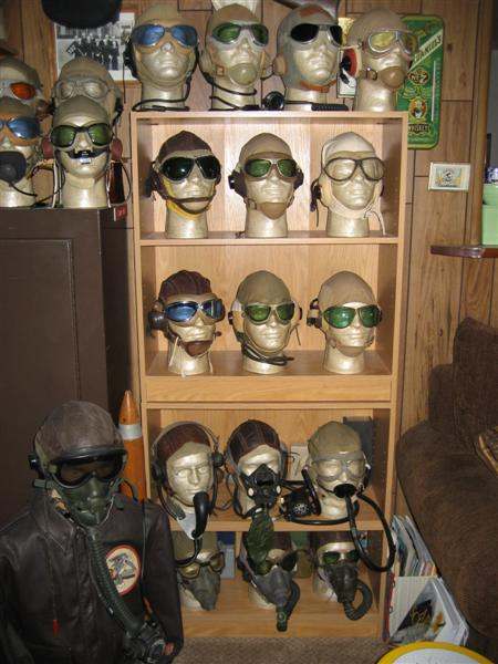 MY U.S. FLIGHT HELMET DISPLAY - FLYING HELMETS AND ACCESSORIES - U.S ...
