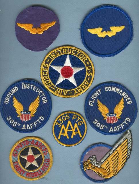 AAC cadet, instructor and base patches - ARMY AND USAAF - U.S ...
