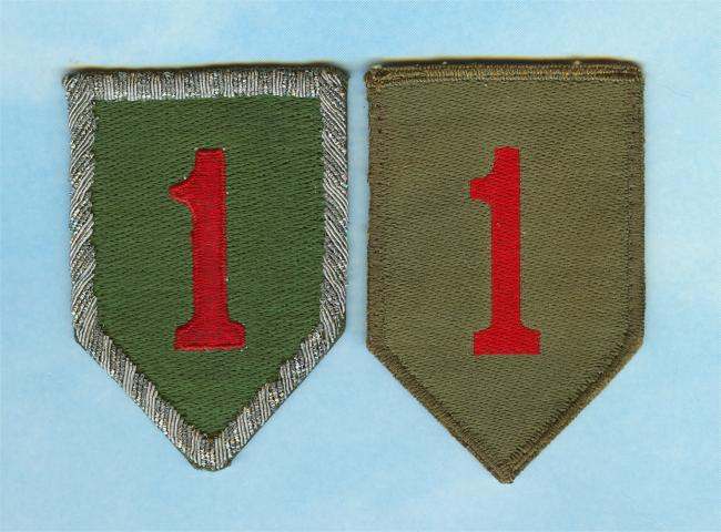 More 1st ID Patch Variants - ARMY AND USAAF - U.S. Militaria Forum