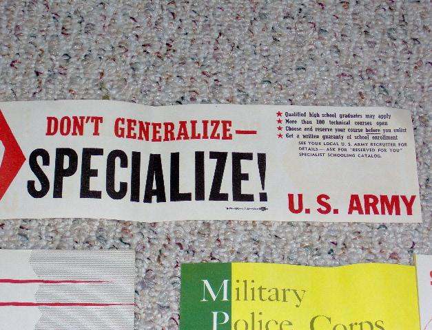 US Army Recruiting Pamphlets and bumper stickers! - EPHEMERA ...