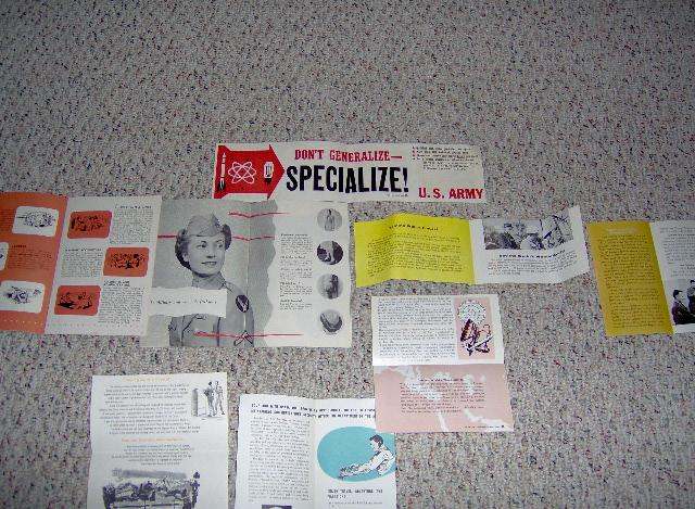 US Army Recruiting Pamphlets and bumper stickers! - EPHEMERA ...