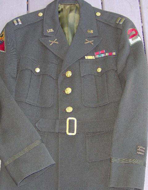 WWII 4th Armored Division Major's Uniform, Silver Star, BS, 3 PH's ...